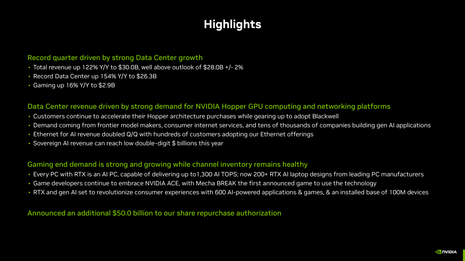 NVIDIA (NVDA) Investor Relations Material